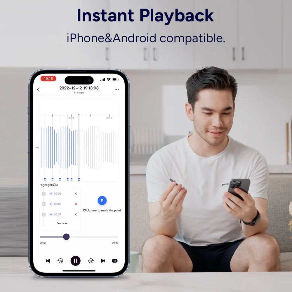 Tiny Audio Recorder Device | Audio Recorder Device - iZYREC